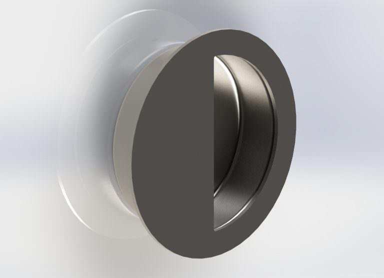 Stainless Steel Round Flush Handle (Pair) - Buy online - Coburn Sliding ...