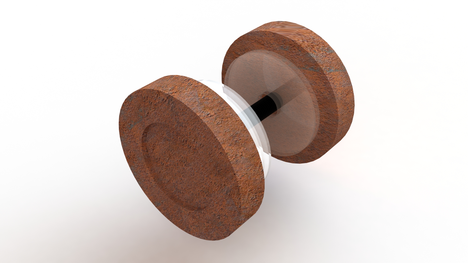 Double Circular Pull - Rust - 50mm Ø - Buy online - Coburn Sliding Systems1