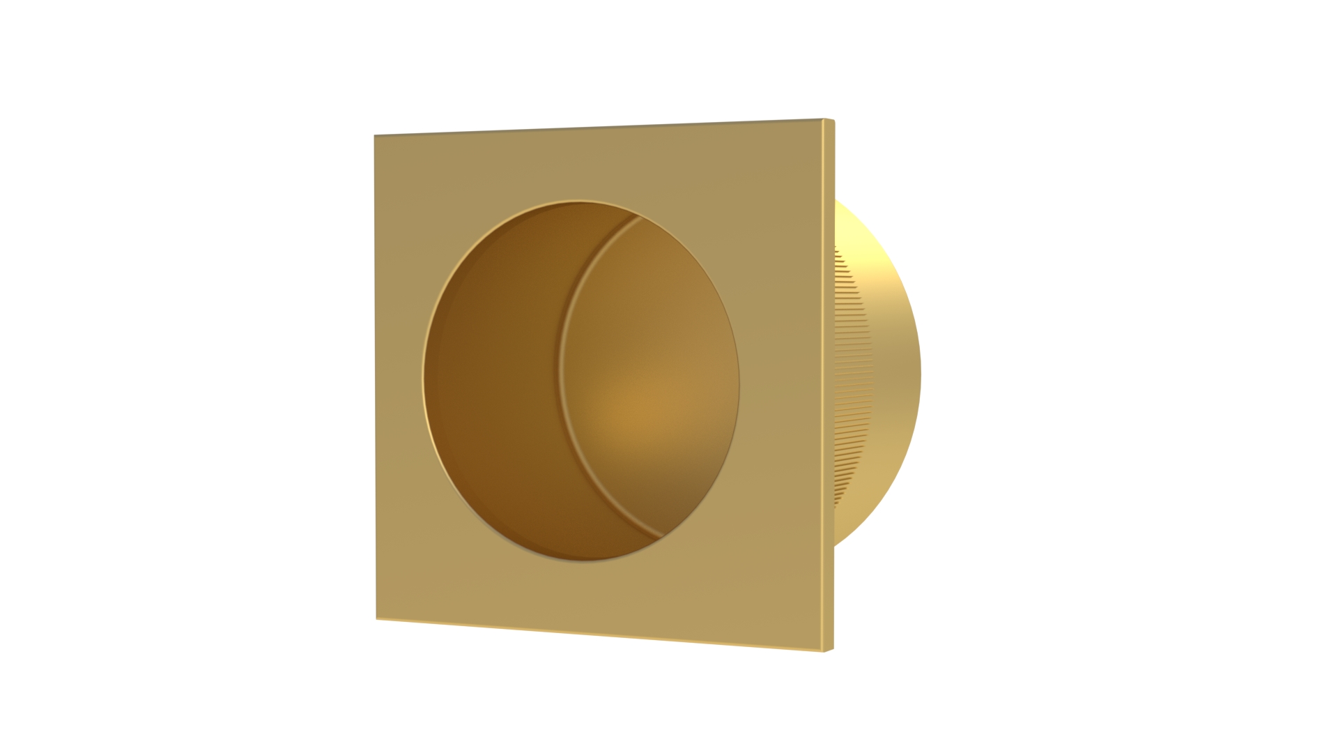 Designer Finger Pull - Satin Brass Square - 95731 - Buy online - Coburn ...